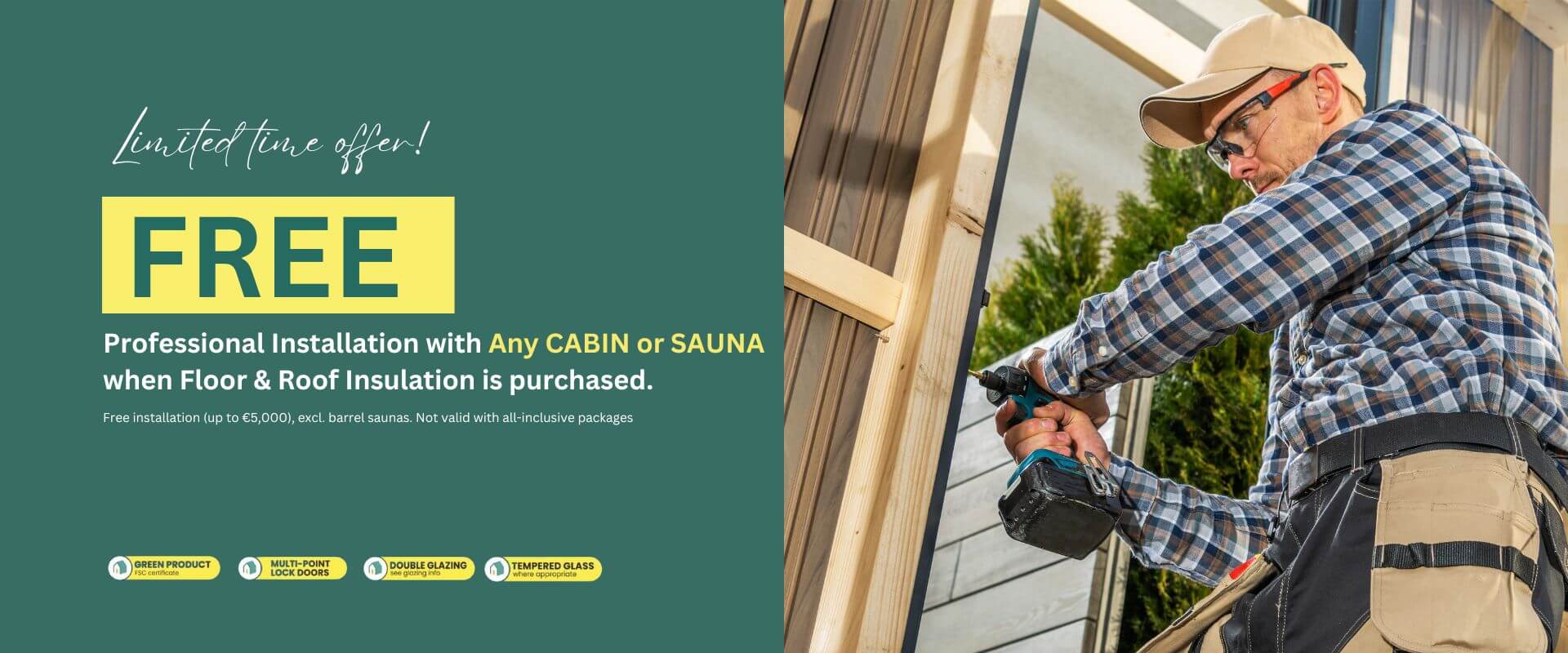 Free Installation on Garden Rooms | Limited Offer